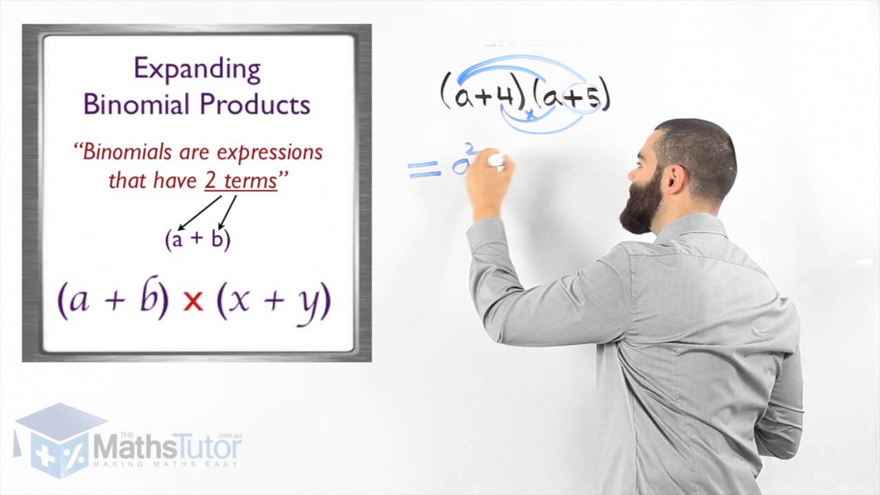 Maths Help Expanding Binomial Products Youtube