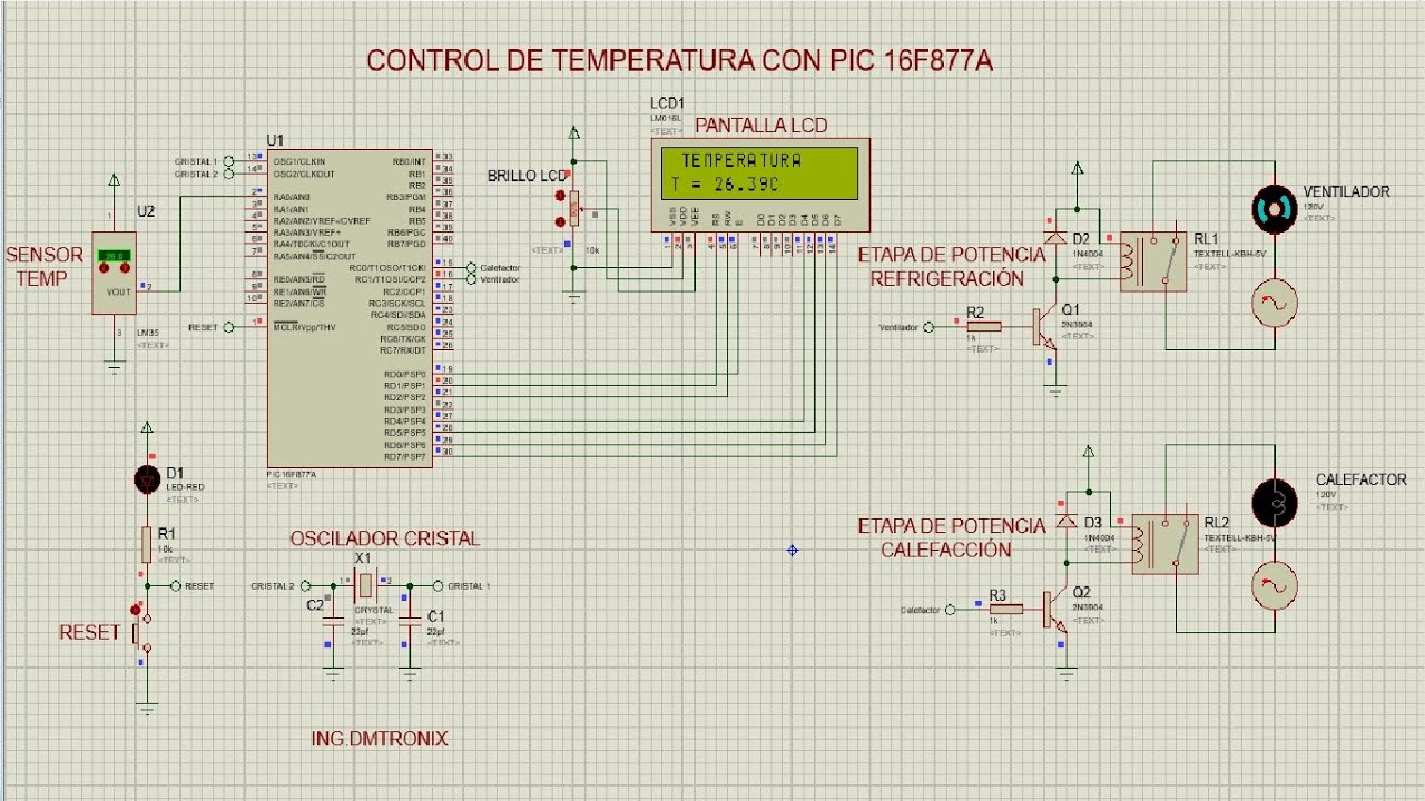 Control De Temperatura Con Microcontrolador Youtube