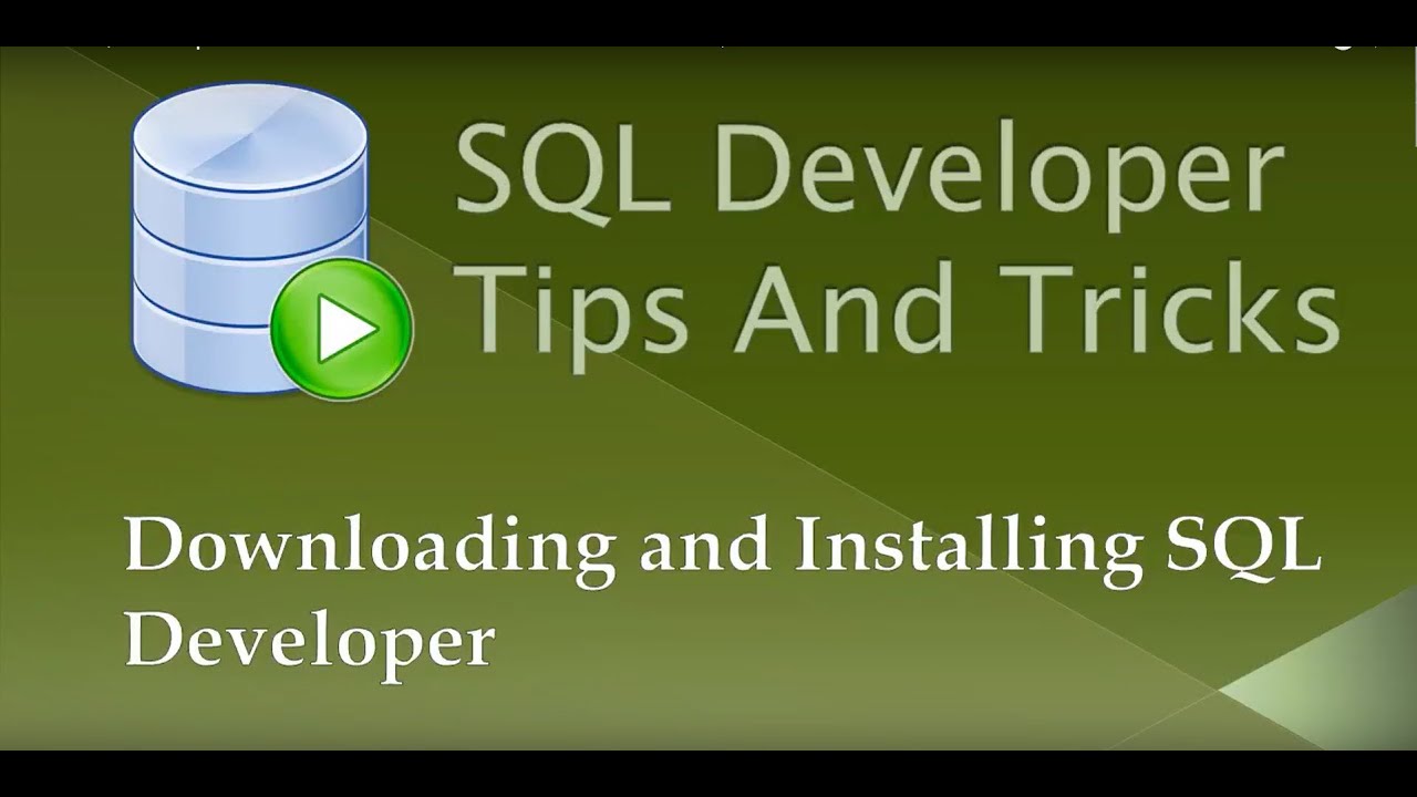 Oracle Sql Developer Full Course Youtube