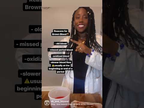 Brown Period Blood Explained Please Subscribe Youtube