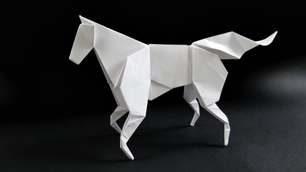 Easy Horse Origami At Alfredo Orvis Blog