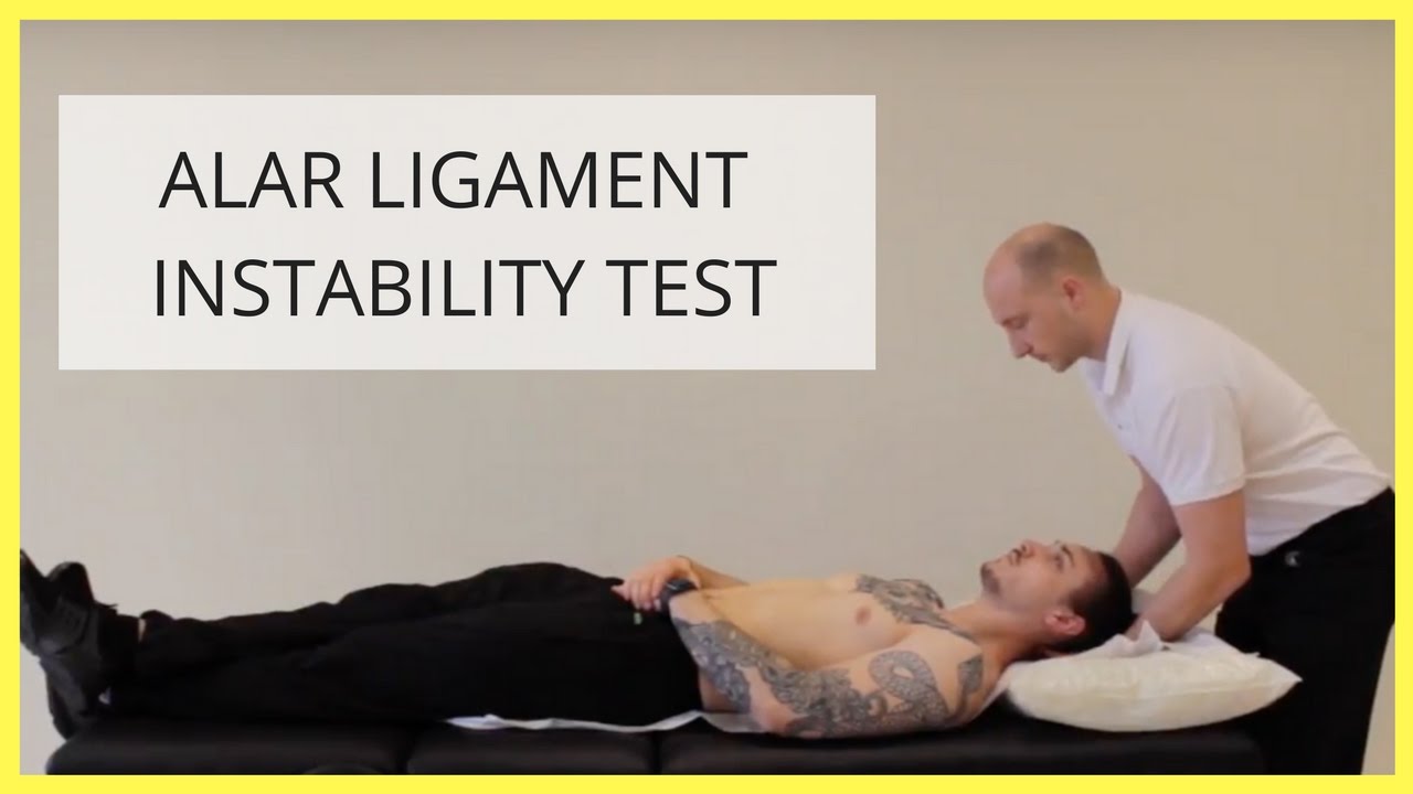 Alar Ligament Instability Test Youtube