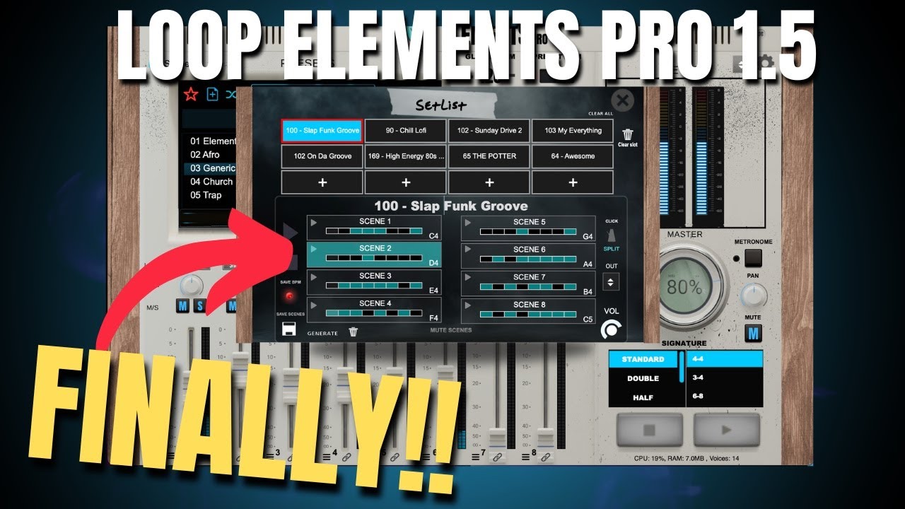 Introducing Loop Elements Pro 1 5 Setlists Scenes 75 New Samples