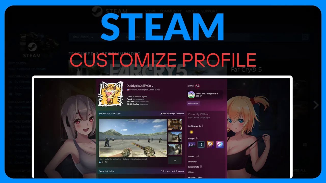 How To Customize Steam Profile 2025 Change Steam Profile Theme Color