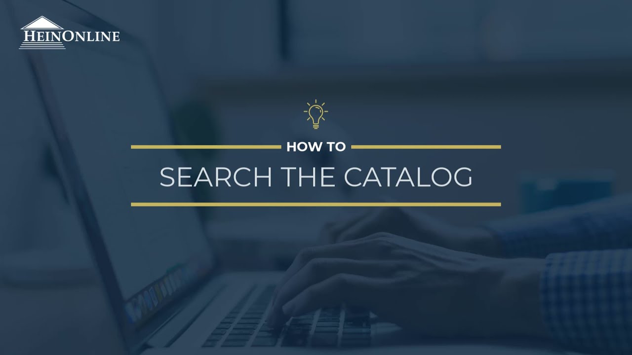 How To Search The Catalog Youtube