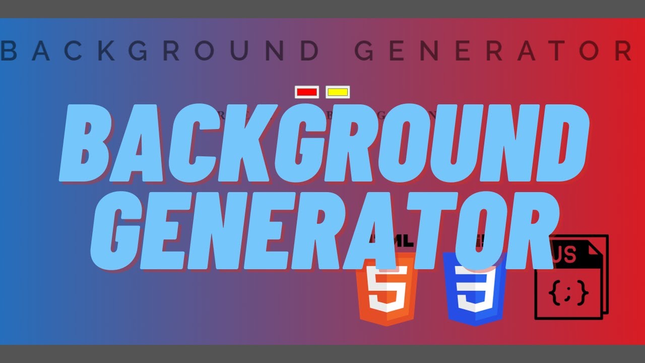 Background Generator Project Using Html Css Js Projects Youtube