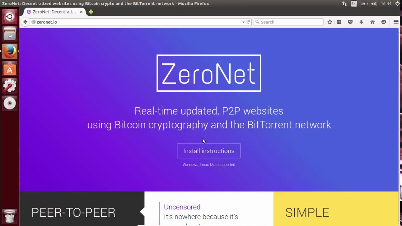 How To Install Zeronet On Linux Youtube