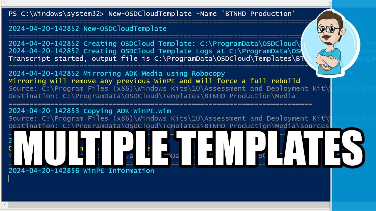 Create Multiple Osdcloud Templates Part 4 Youtube