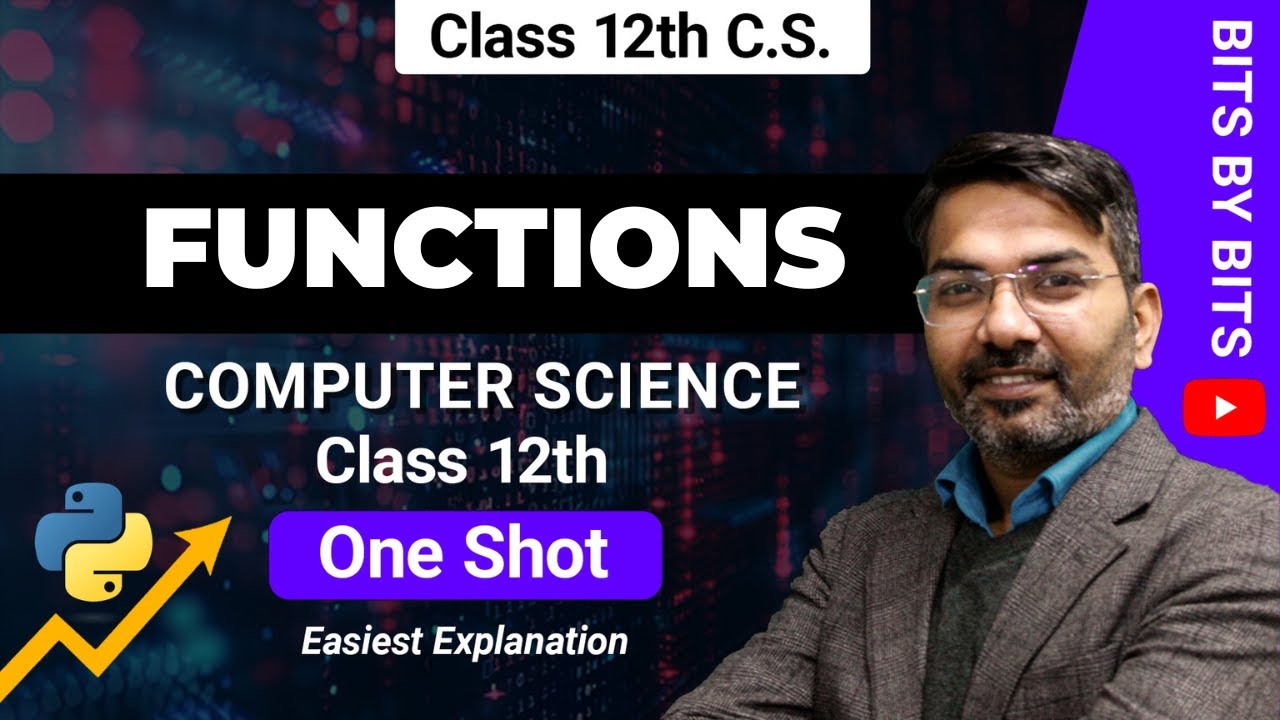 Class 12 C S Python Functions Pythonprogramming Youtube