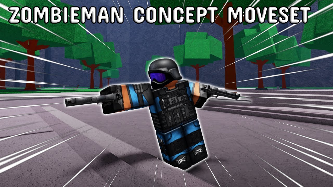 Zombieman Moveset Concept Roblox Strongest Battlegrounds Youtube