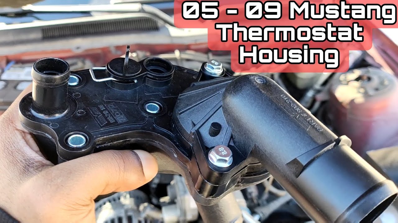 How To Remove Install A 05 09 V6 Ford Mustang Thermostat Housing
