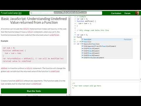 Basic Javascript Understanding Undefined Value Returned From A Function