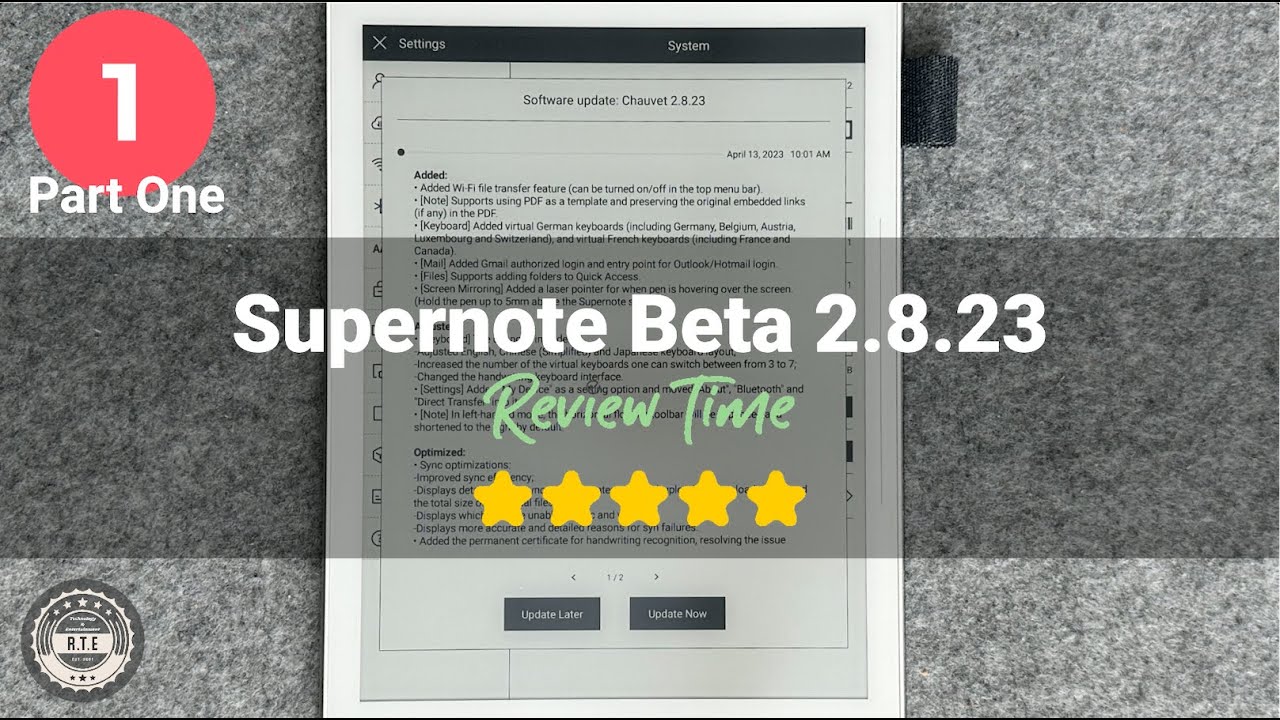 Check Out The Initial Review Of The Supernote Beta 2 8 23 Part One