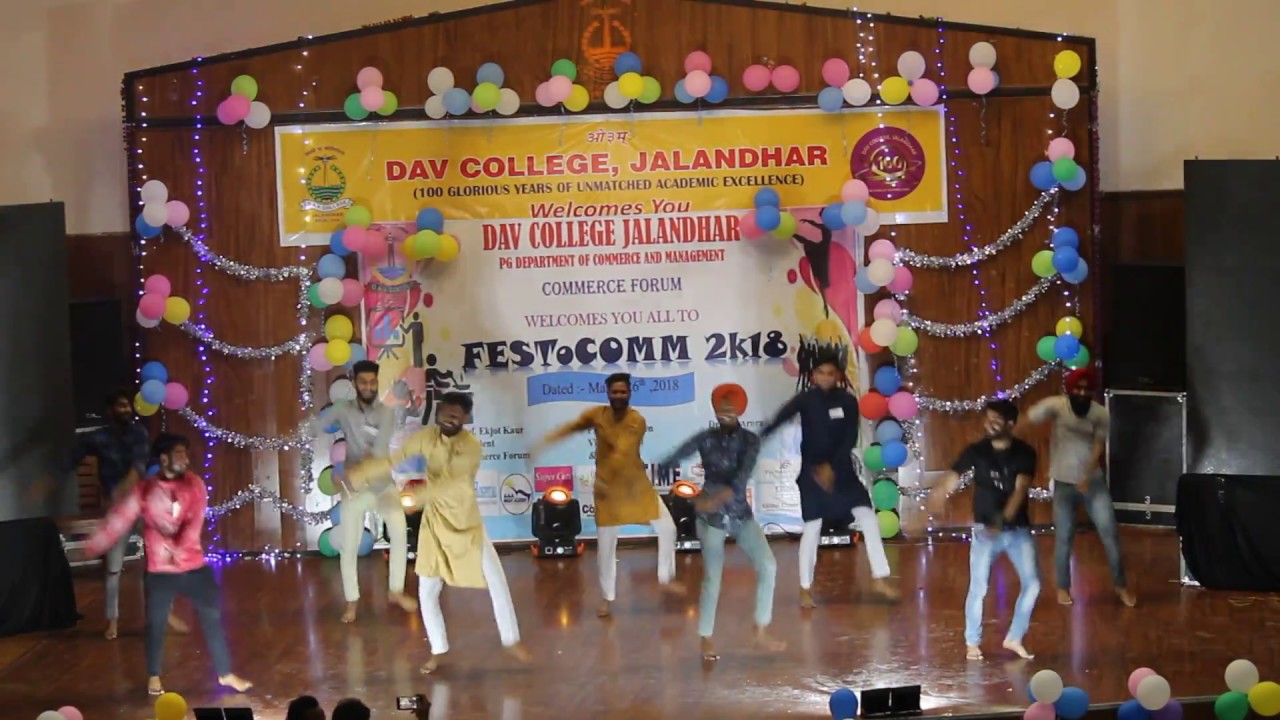 Dav College Bhangra Jalandhar 2018 Candlelight Dinner Song