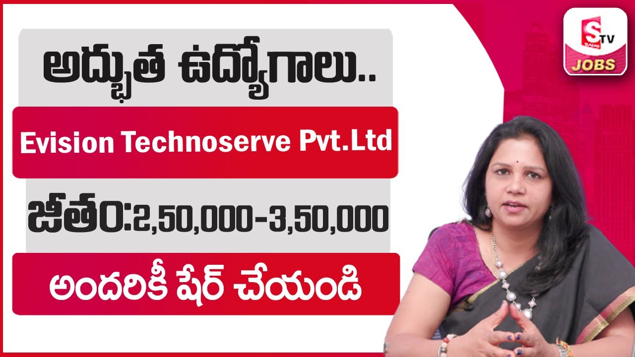 Evision Technoserve Pvt Ltd Job Openings Latest Job Updates