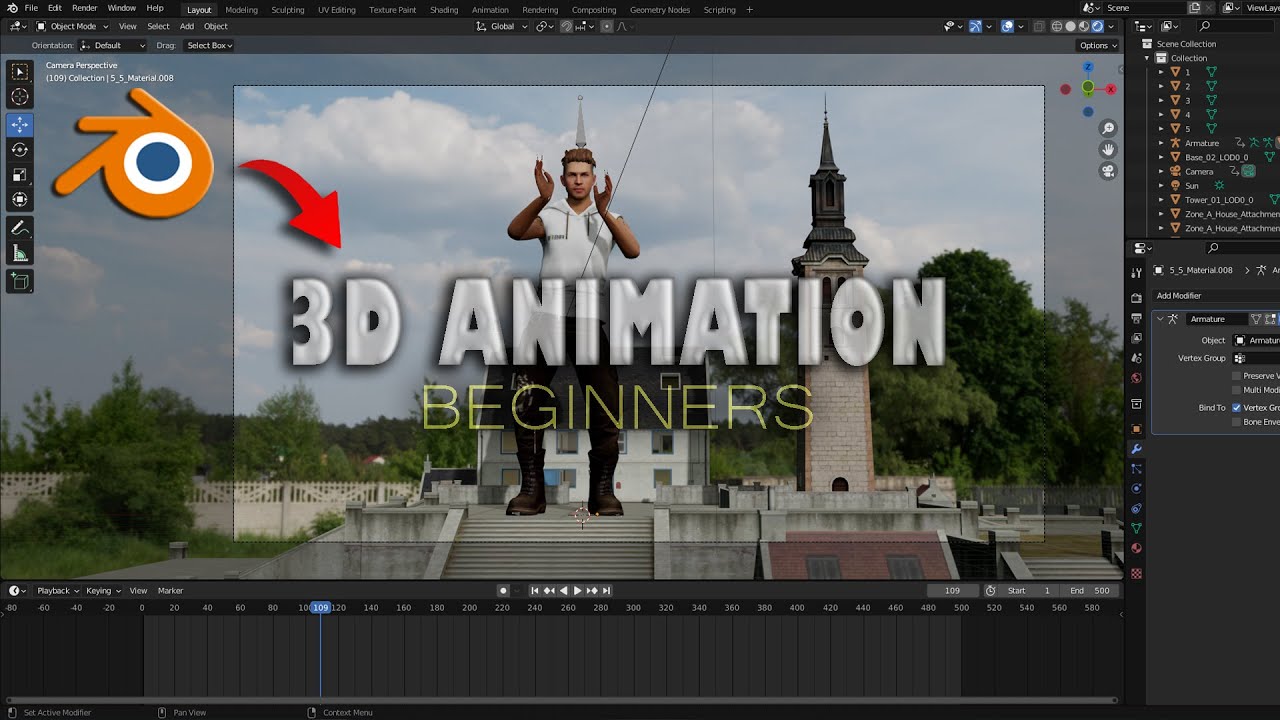 How To Create 3d Animation Video In Blender Youtube