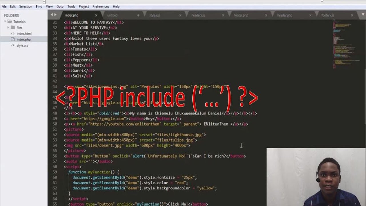 Php Include Beginners Tutorial On Php Include Youtube