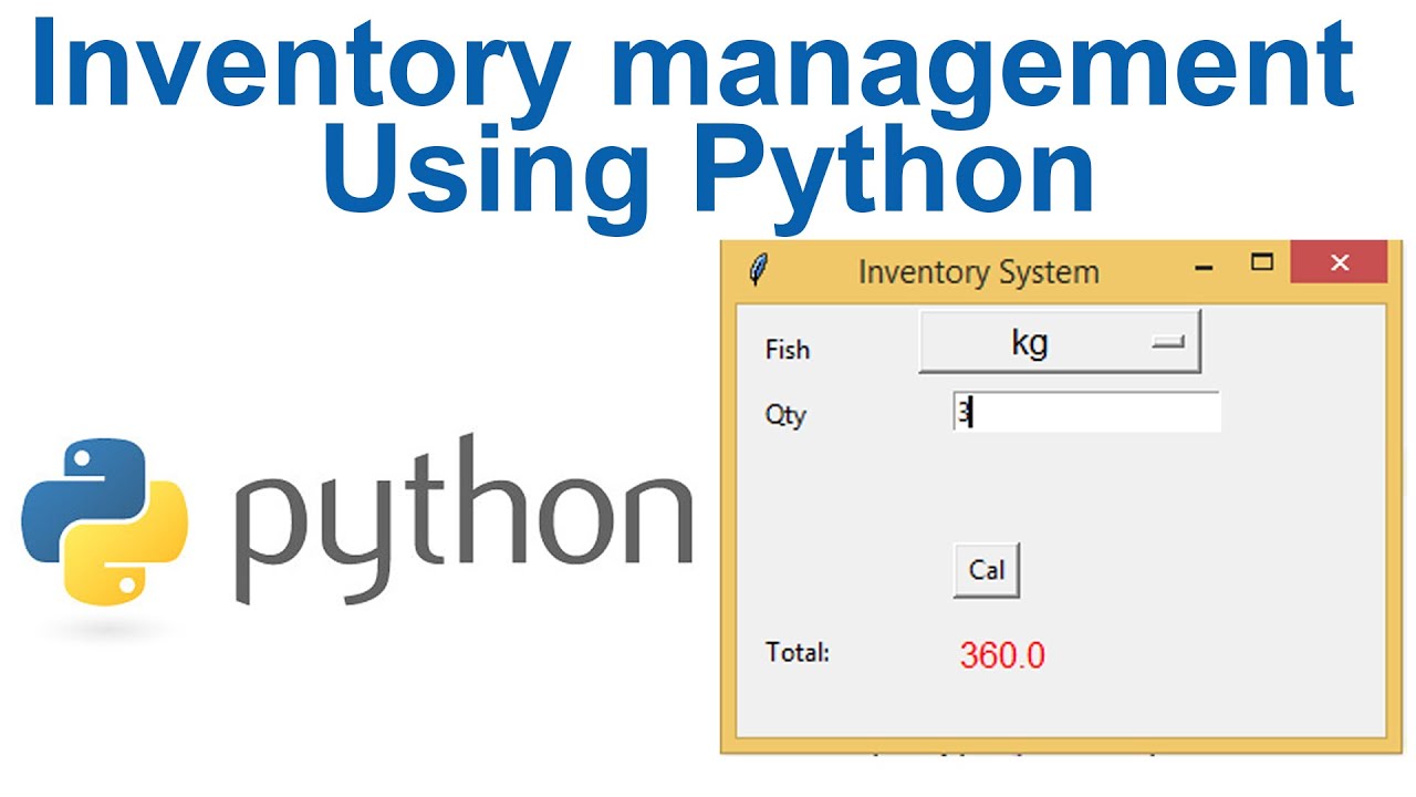 Inventory Management System Using Python Projects Gui Youtube