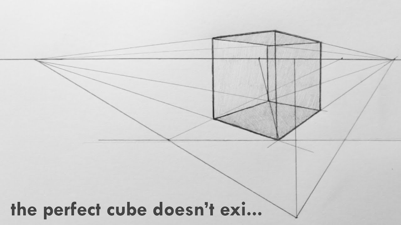 How To Draw 3 Point Perspective Cube