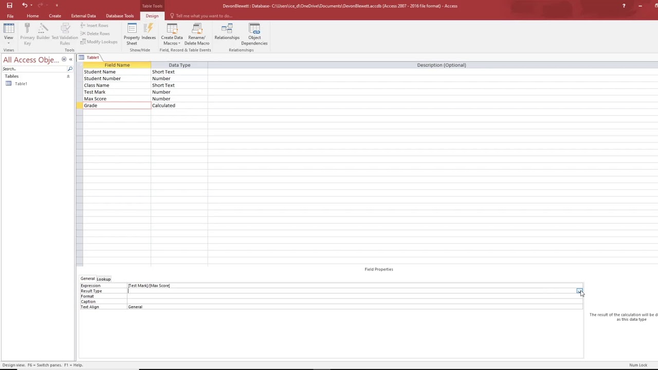 Creating A Database Youtube