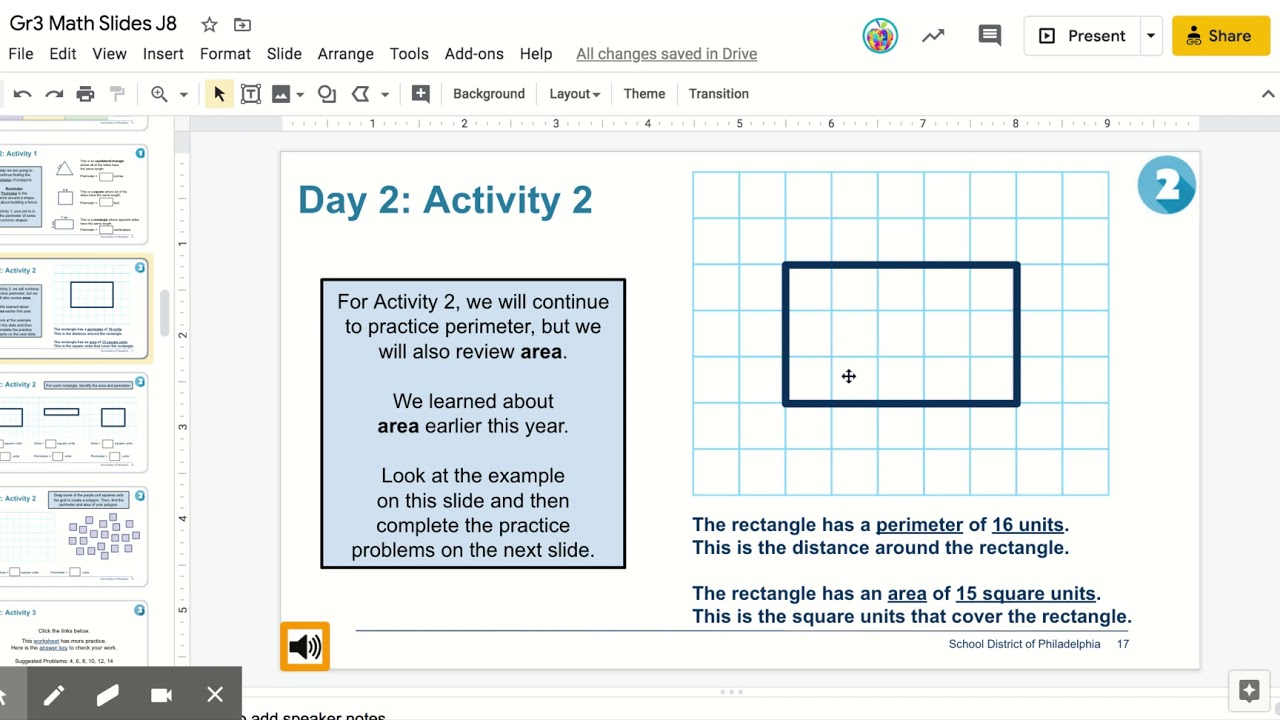 Gr3 Math Slides J8 Google Slides Youtube