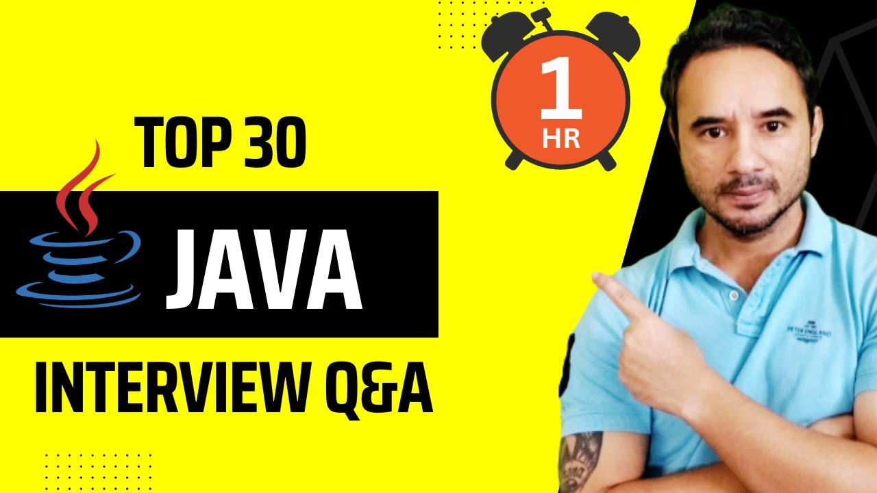 Top 30 Java Interview Questions And Answers For Beginners Youtube