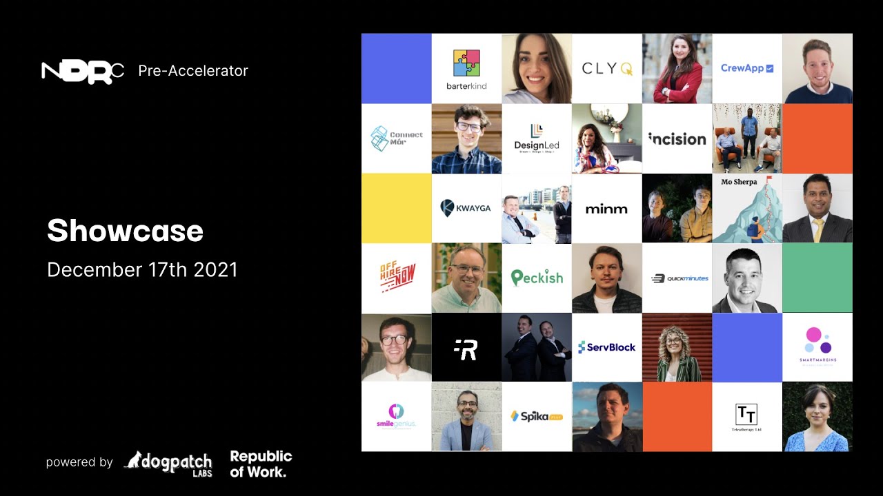 Ndrc Pre Accelerator Showcase Dec 2021 Youtube