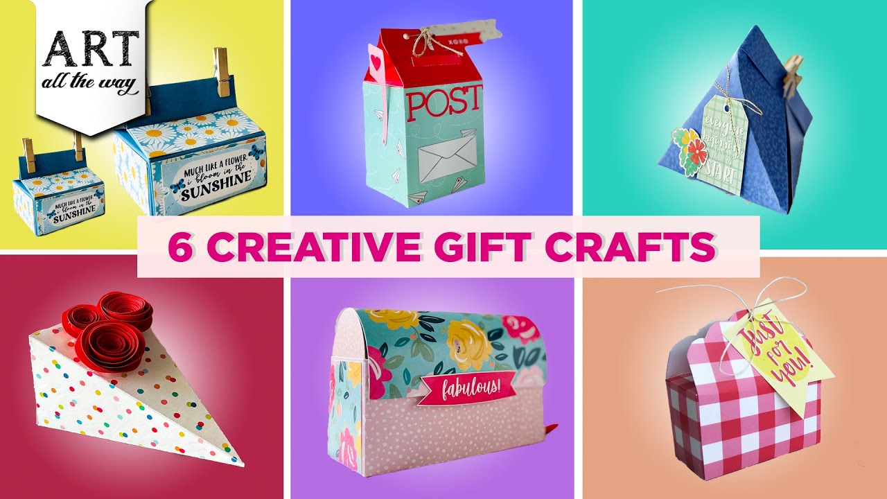 6 Amazing Gift Box Crafts Gift Ideas Paper Craft How To Make