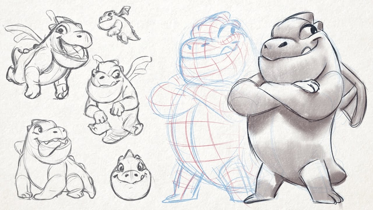 Esboço De Desenho Cartoon Retoedu