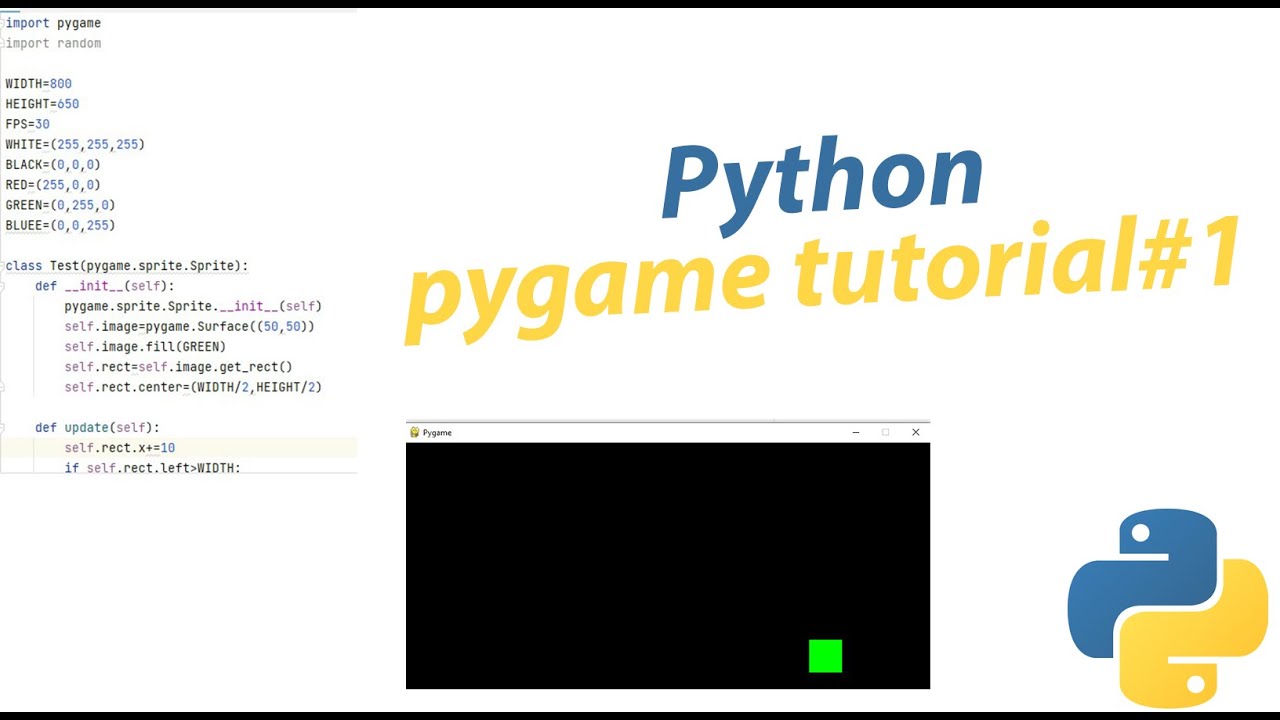 Python Pygame Tutorial 1 Youtube
