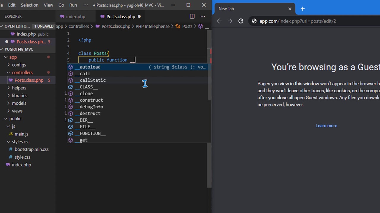 Mvc Oop Php 2 Folder Structure Explain The Workflow Youtube