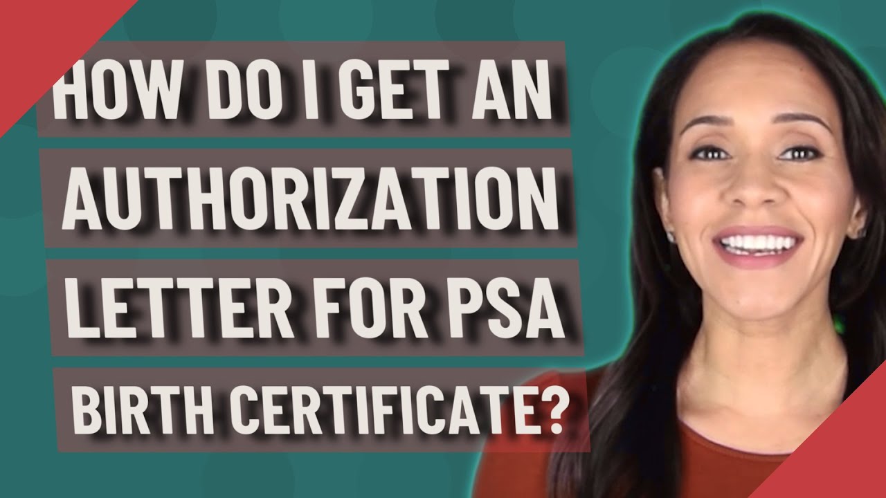 Authorization Letter Psa Birth Certificate Pdf Birth Certificate Free