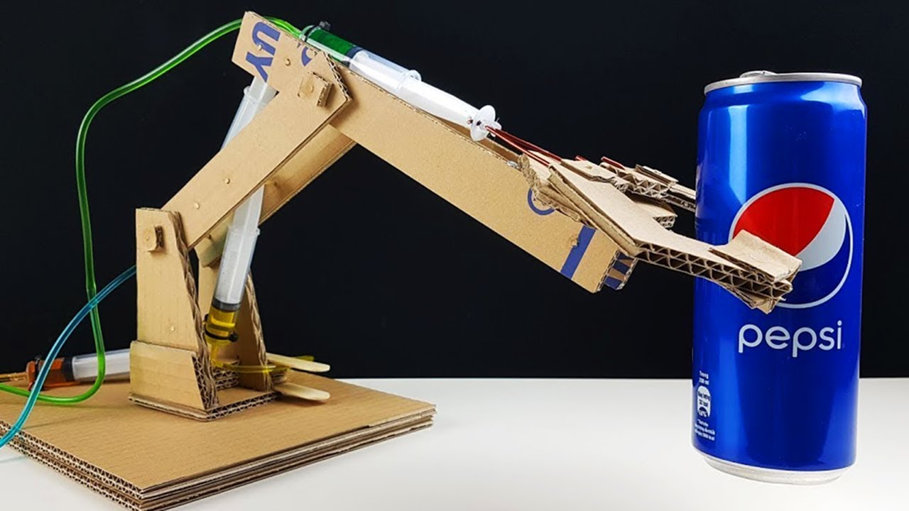 Diy How To Make Hydraulic Powered Robotic Arm From 48 Off