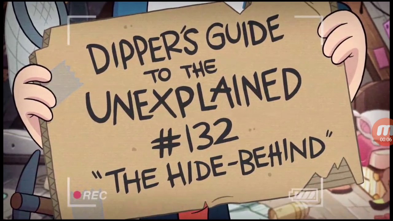 Gravity Falls Dipper S Guide To The Unexplained The Hide Behind