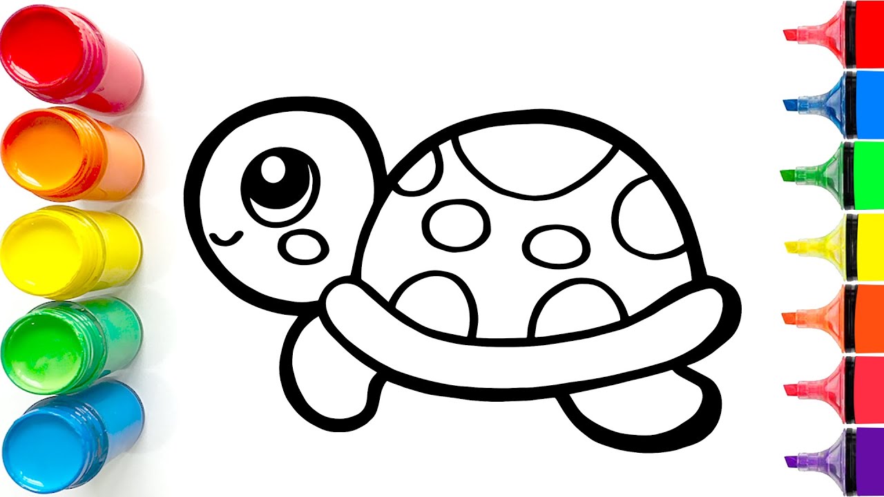 How To Draw A Cute Baby Turtle Easy Step By Step Tutorial Youtube