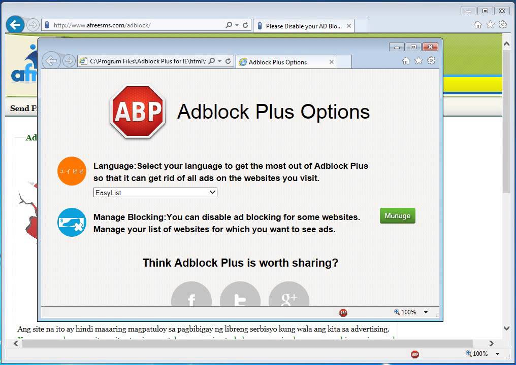 How To Disable Adblock Plus Internet Explorer Youtube