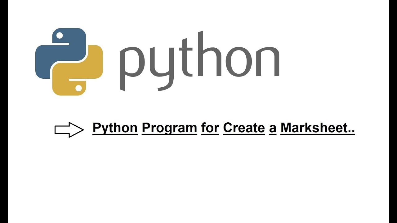 Python Program Of Marksheet Codingjunction9 Youtube