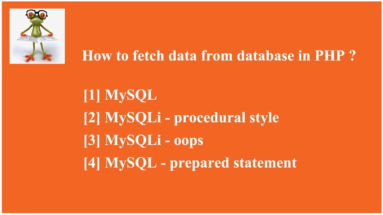 Solved How To Fetch Data From Database In Php Youtube