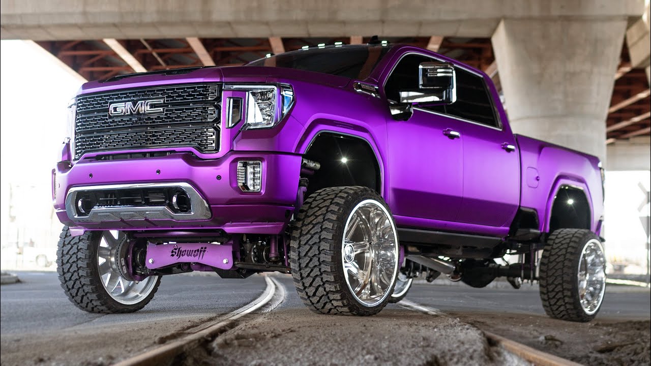 Our Satin Purple Chrome Denali Duramax Is Leaving Us Youtube