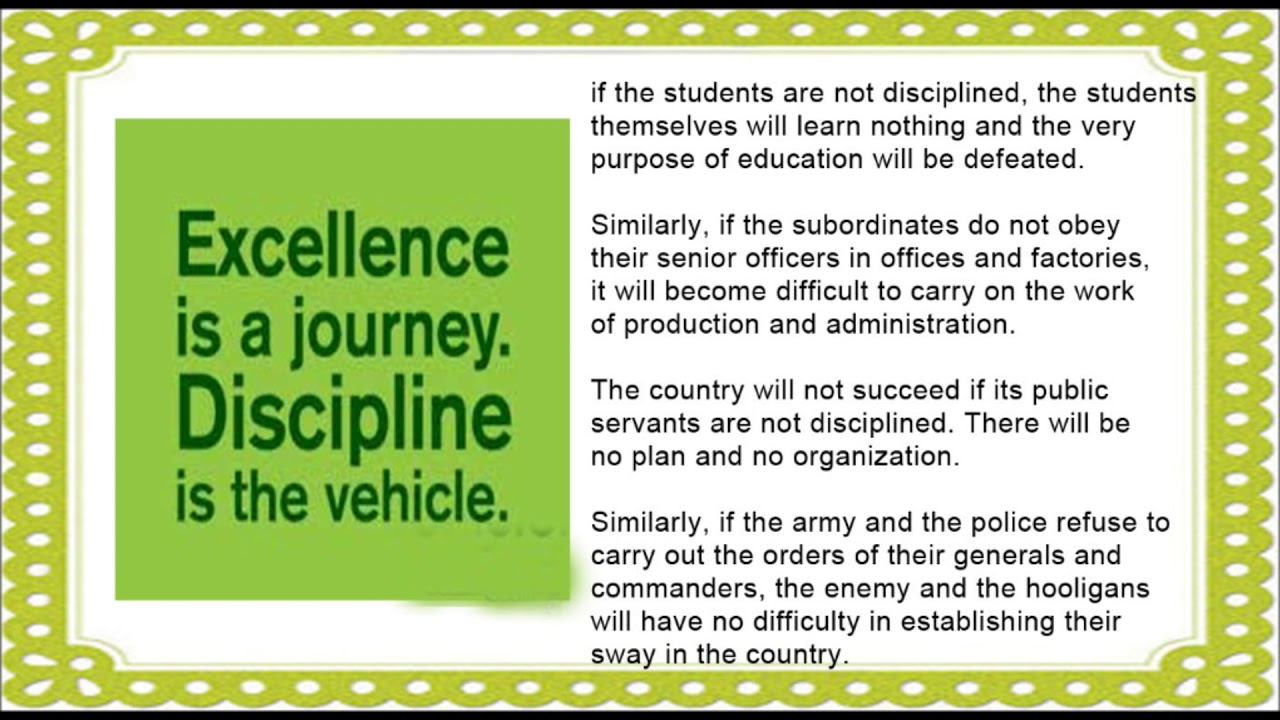 46 Discipline Essay To Copy Discipline Essay 200 Words For Grade 3