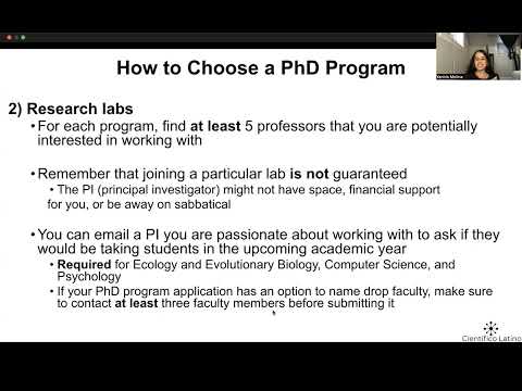 Overview Of The Stem Phd Application Process 2023 Youtube