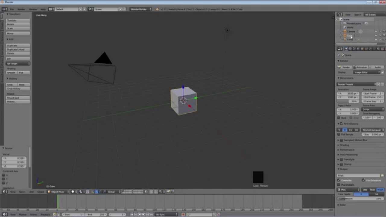 Blender Beginner Tutorial Part 1 User Interface 22 Blender