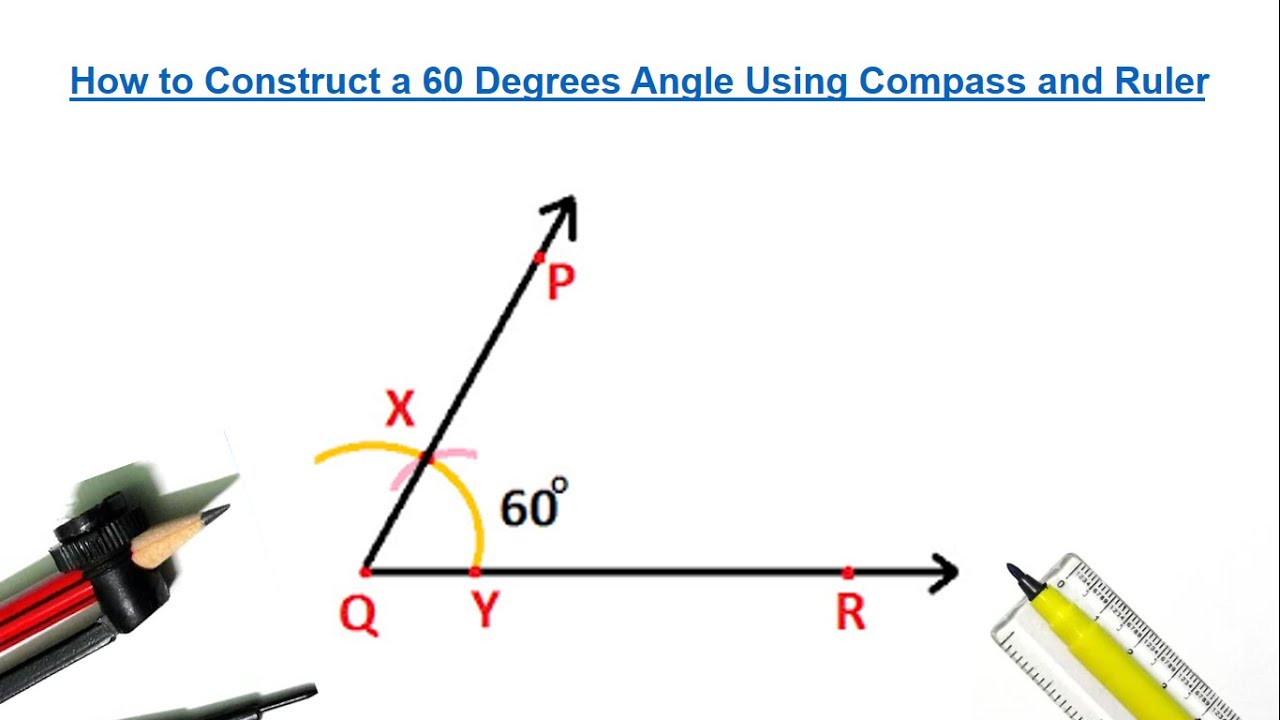 How To Construct A 60 Degree Angle With A Compass And Straightedge