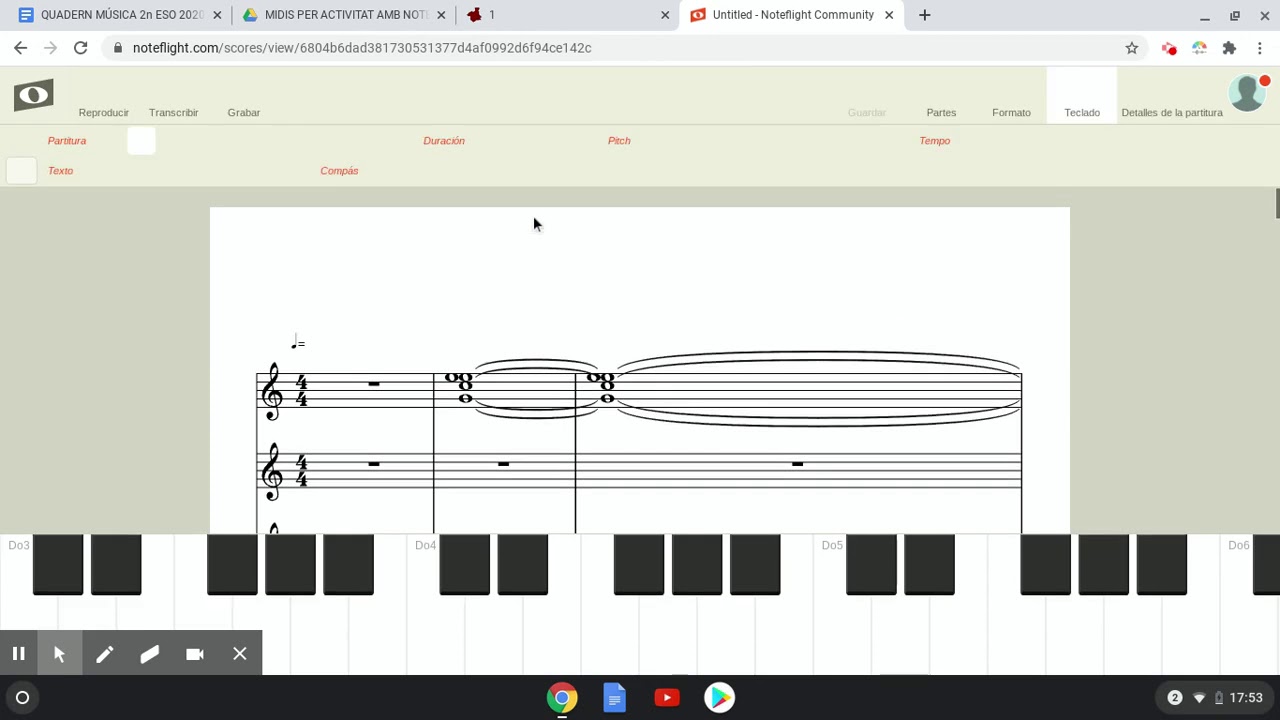 Tutorial Per A Modificar Instruments Amb Noteflight Youtube