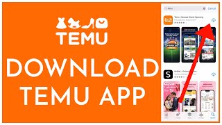 How To Download Install Temu Shopping App 2023 Techbasics Mp3 Music ...