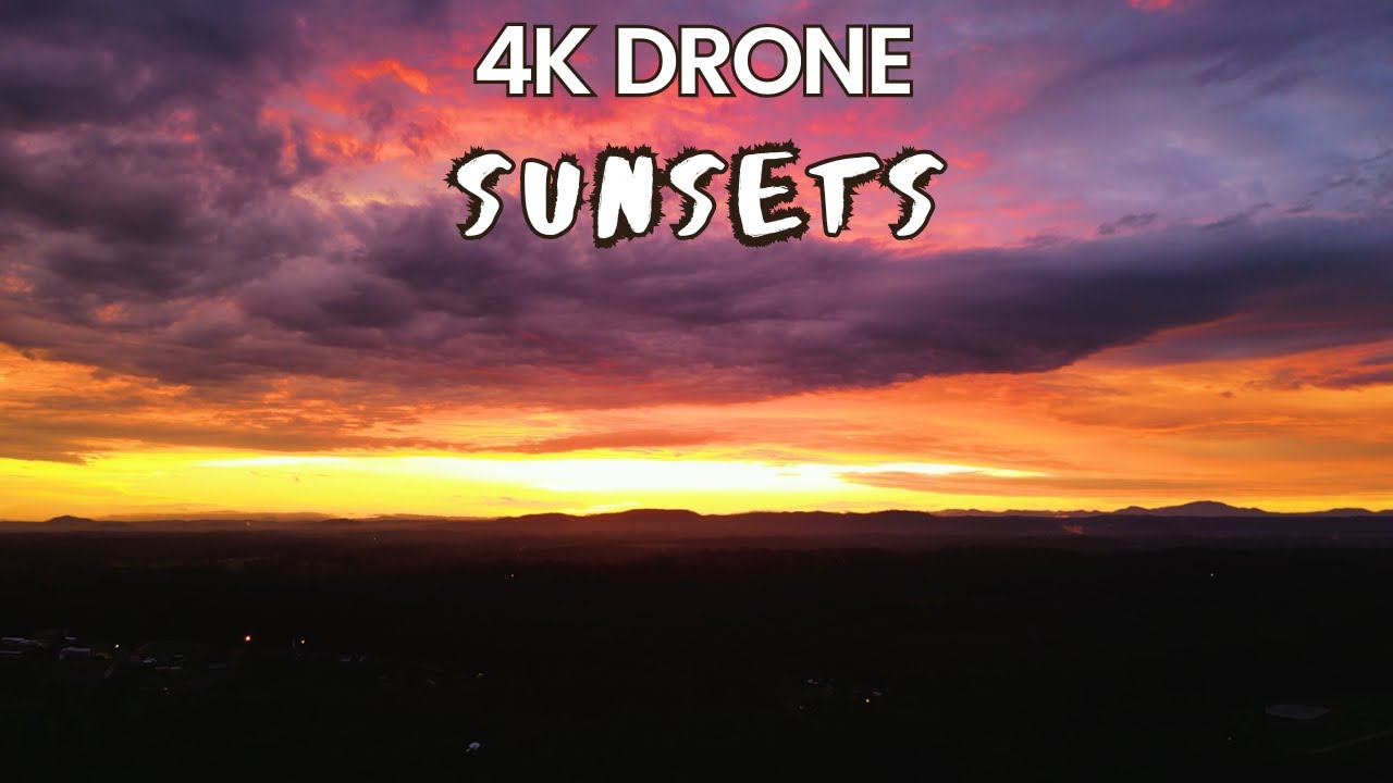 4k Drone Sunsets Youtube