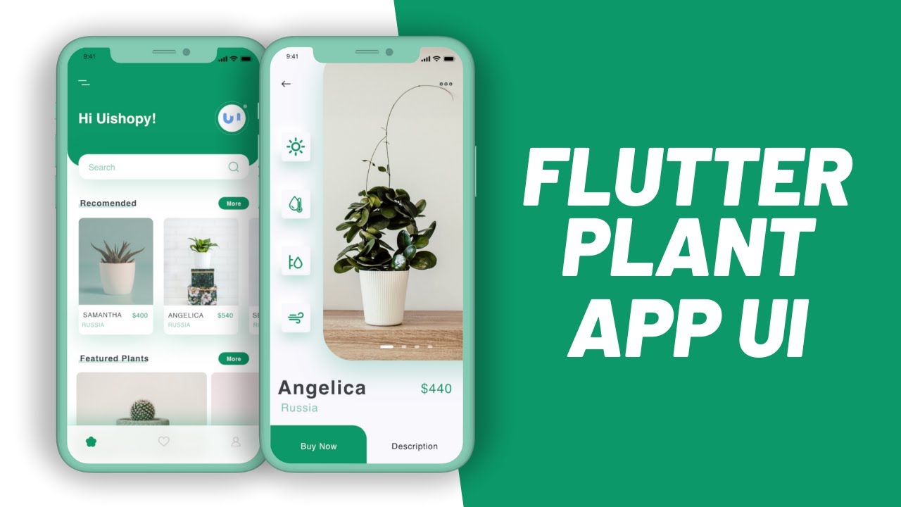 Plant App Flutter Ui Speed Code Youtube