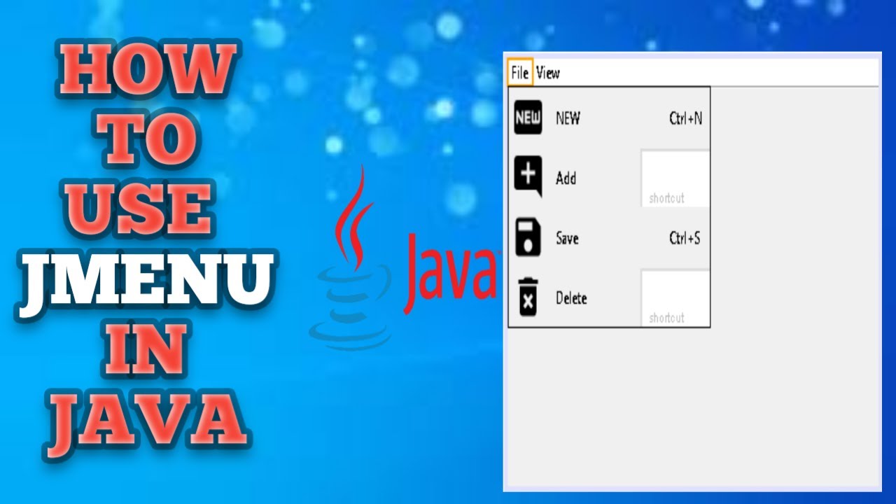 How To Use Menu In Java Netbeans Java Swing Jmenu Jmenu Java Menu
