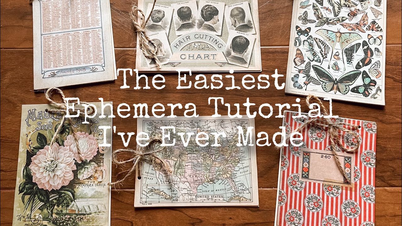 Let S Make Super Easy Junk Journal Notepad Ephemera Tutorial Youtube