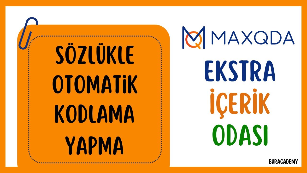 Maxqda Sözlükle Otomatik Kodlama Yapma Youtube